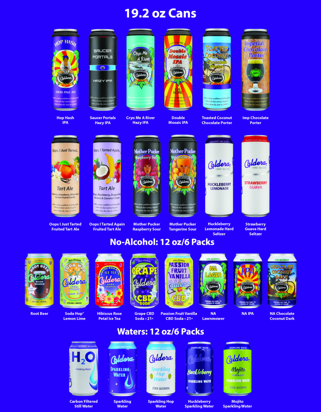 MENU - Caldera Brewing Company